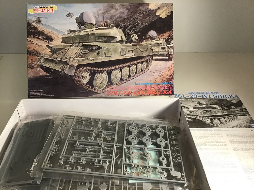 Modellbausatz Panzer ZSU-23-4V1 1:35 Militär Shanghai Dragon (Neu ...