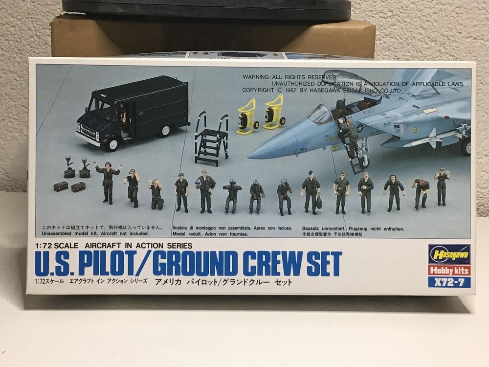 Hasegawa US Piloten/Ground Crew Set 1:72 (Neu (gemäss Beschreibung)) in ...