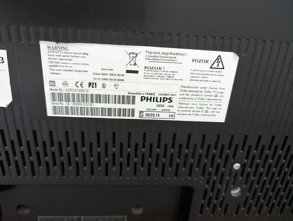 Philips Cineos 42PFL9703D/10 (D'occasion) à Bonstetten pour CHF 1 ...