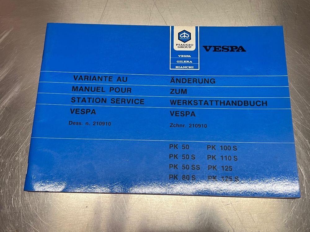 Werkstatthandbuch Piaggio Vespa | Kaufen auf Ricardo