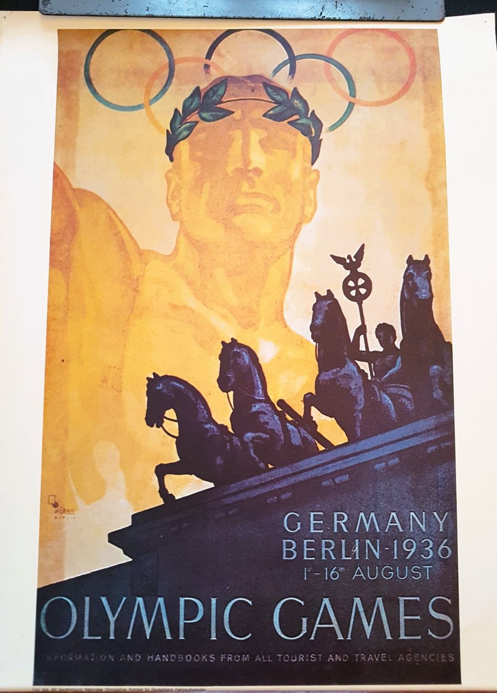 Olympic Games Germany Berlin 1936 Oympia Kalender Titelblatt (Gebraucht ...