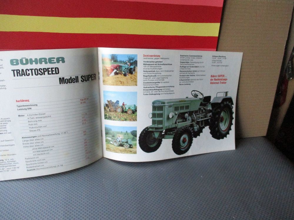 BÜHRER TRAKTOR Prospekt | Kaufen auf Ricardo