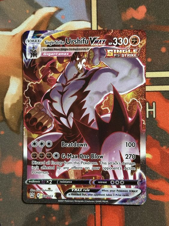 POKEMON Single Strike Urshifu Vmax Alt 168/163 EN (Gebraucht) in Renens ...
