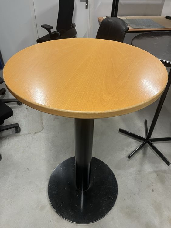 Stehtisch, Bistrotisch, Rundtisch, Holz (Gebraucht) in worben für CHF 90 – nur Abholung auf ...
