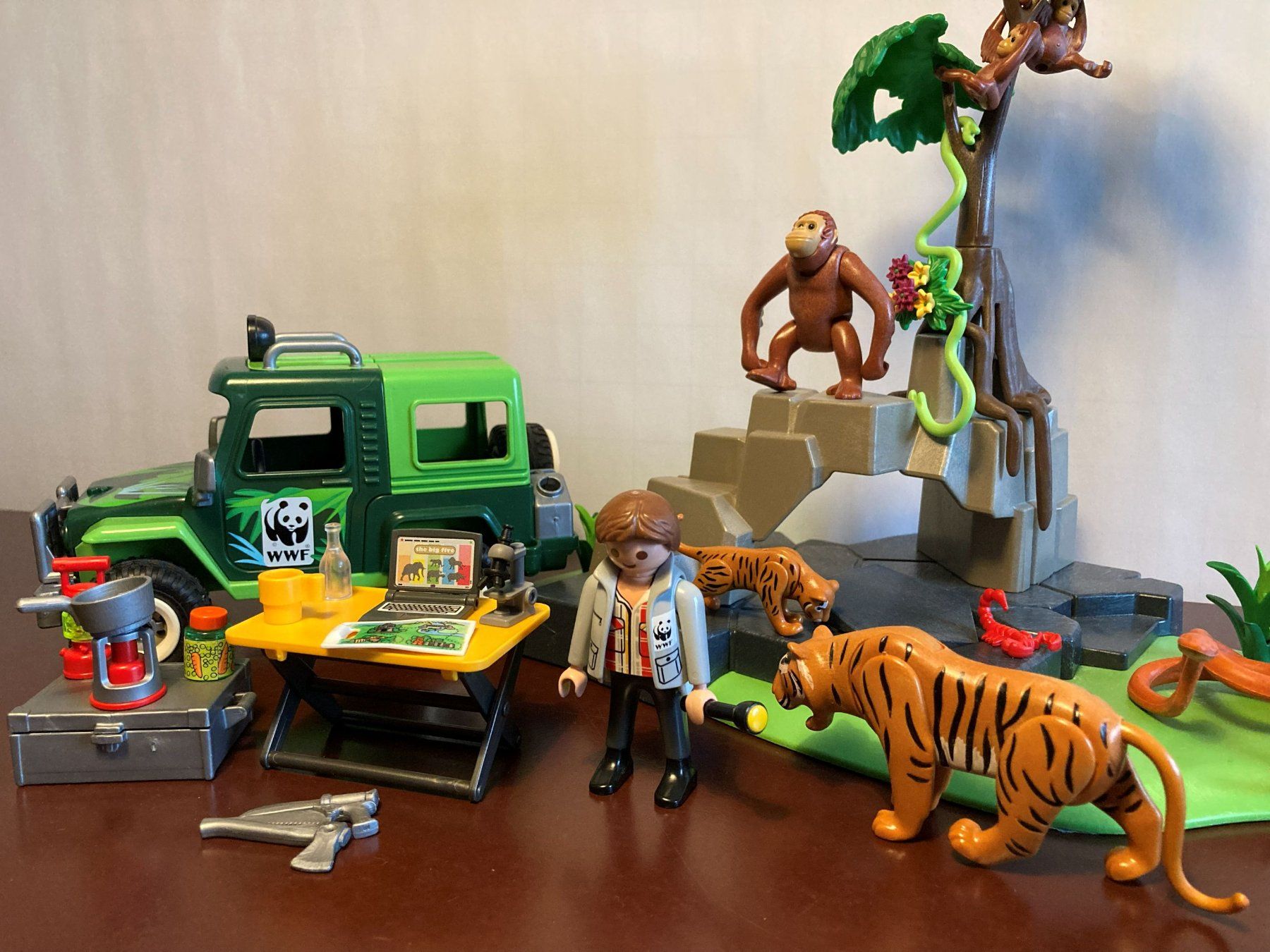 Playmobil 5274 – WWF Geländewagen bei Tigern & Orang‑Utans (Gebraucht ...