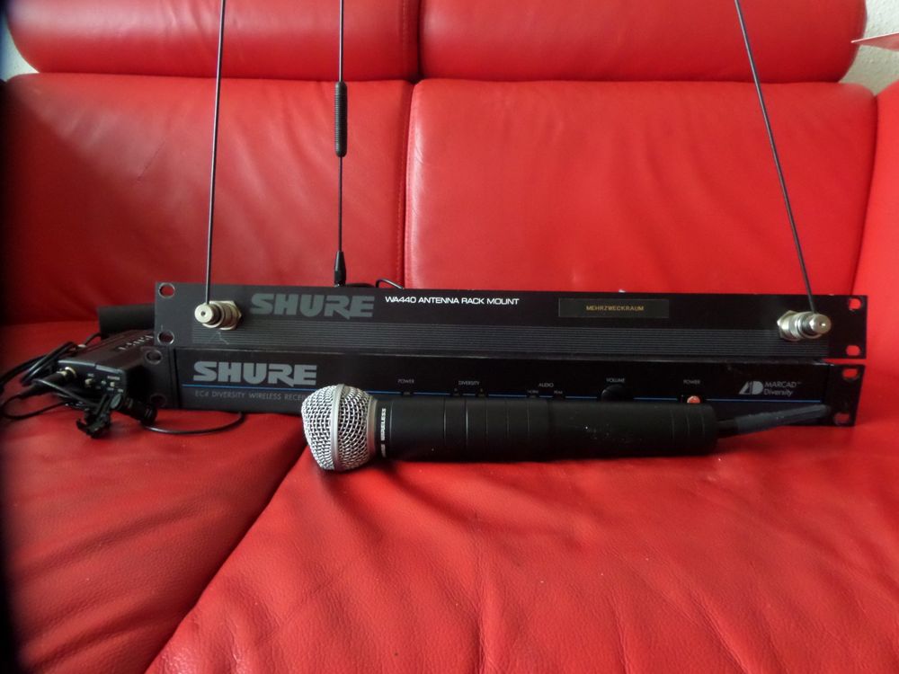 Shure SM 58 + EC4 + WL 84 Diversity Wireless Guter Zustand (Gebraucht ...