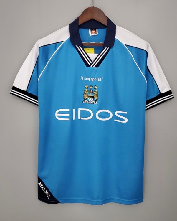 Trikot Retro Manchester City Saison 2000-2001 (Neu und originalverpackt ...