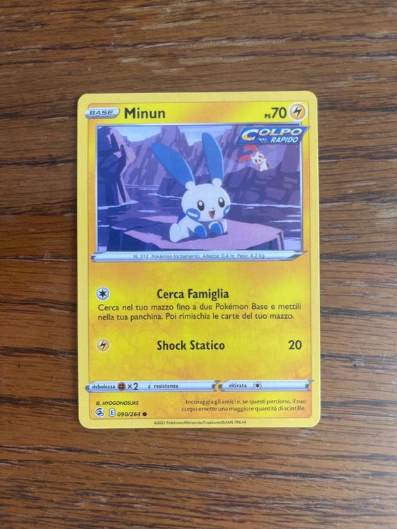 Carte Pokemon Minun - Fusion Strike - IT (Gebraucht) in Vernayaz für ...