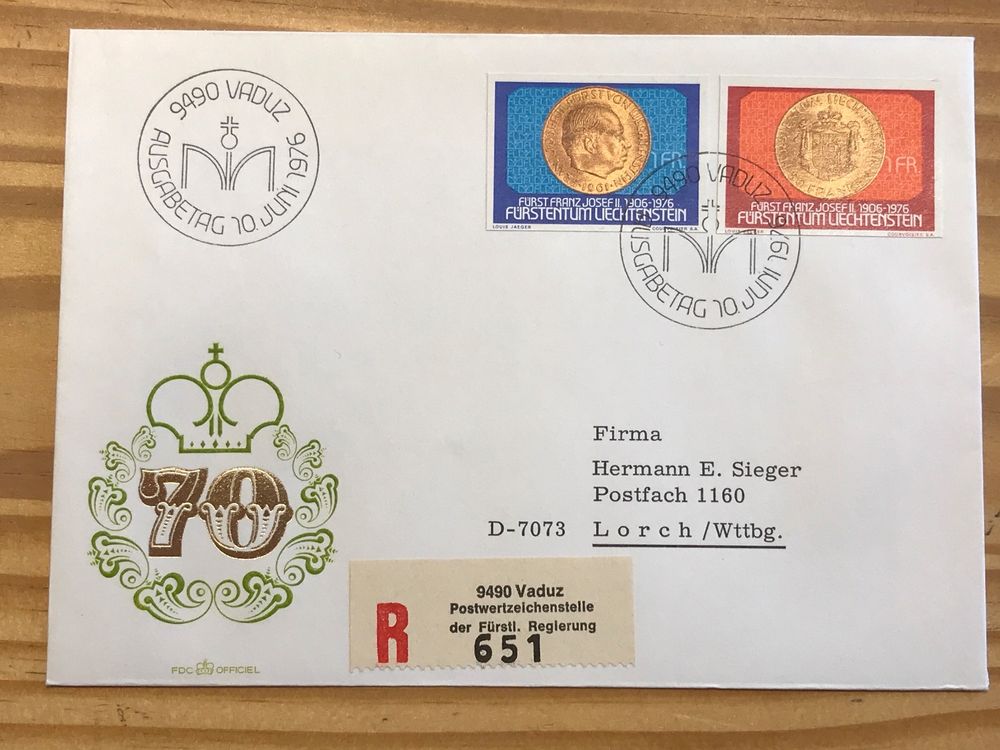 FDC Fürstentum Liechtenstein 1976 | Kaufen auf Ricardo