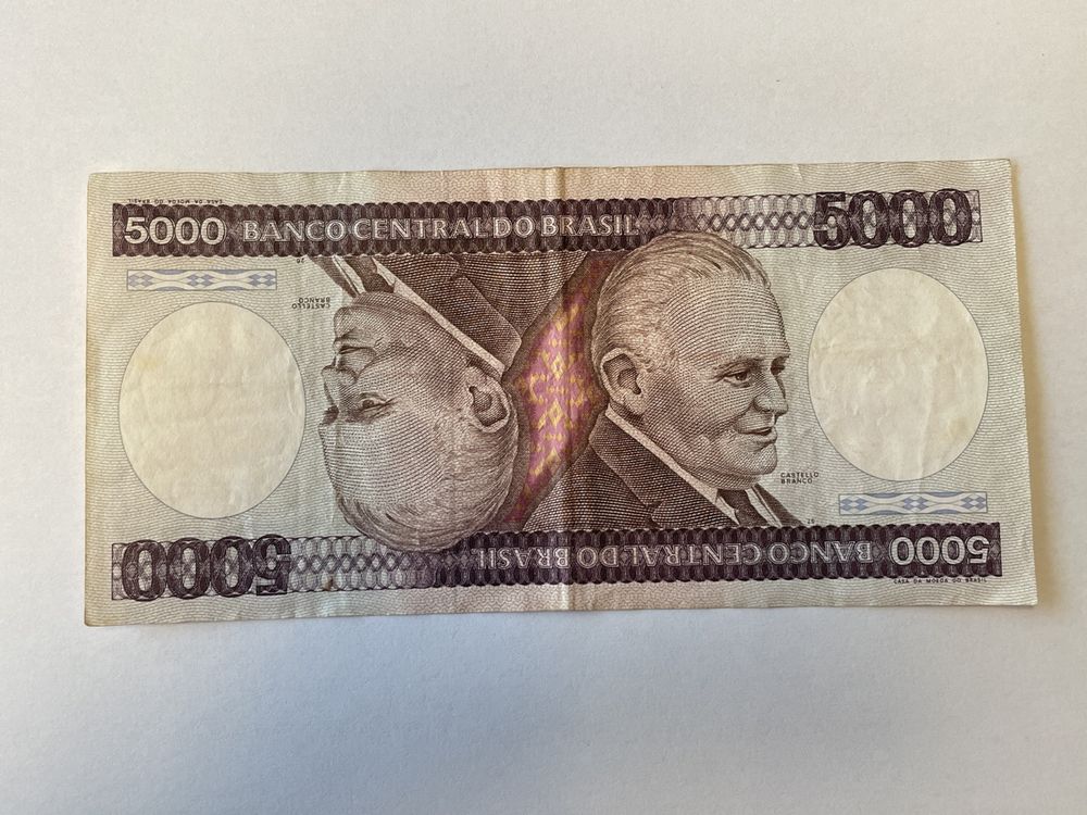 Billet Brésil 🇧🇷 5000 cruzeiros (Gebraucht) in Bussigny für CHF 2 – mit Lieferung auf Ricardo kaufen