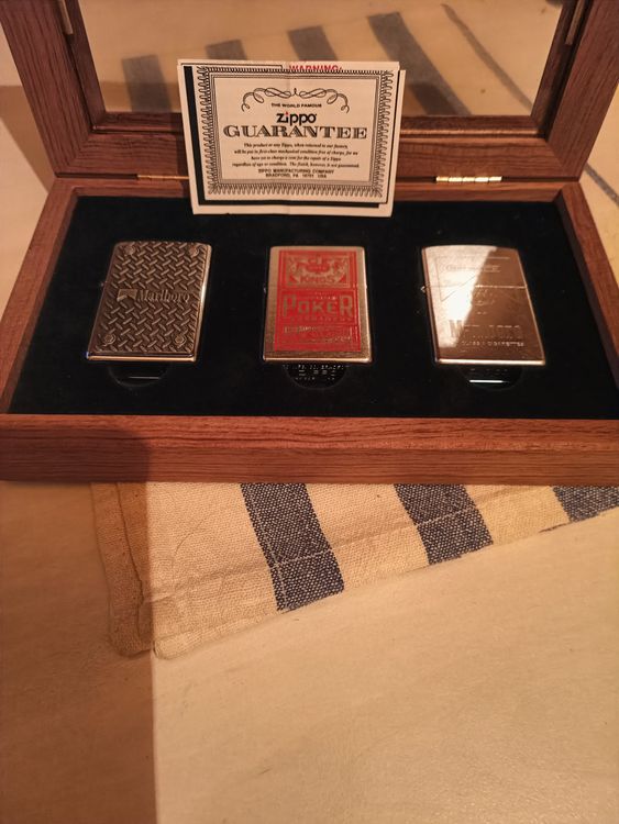 Marlboro Spez.Edidtion Zippo/3 Zippo mit Schatulle | Kaufen auf Ricardo