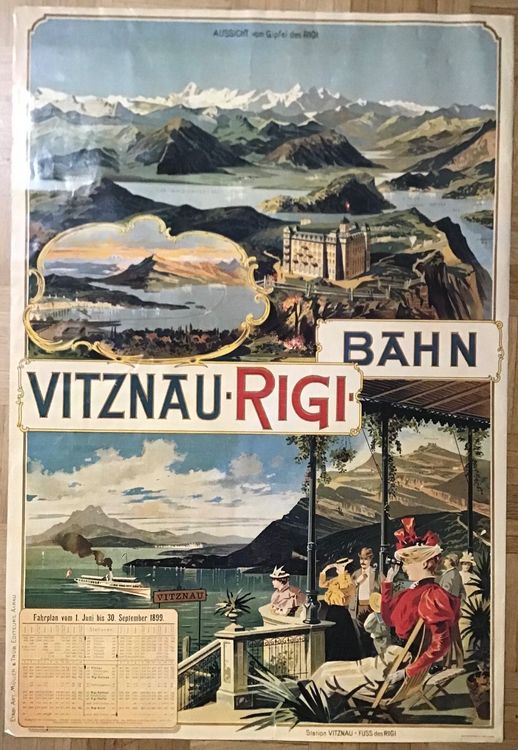 Vitznau Rigi Bahn Grosse Plakat | Kaufen auf Ricardo