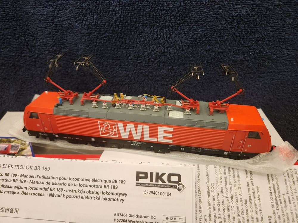 Piko 57264 E-Lok BR 189 WLE 81, Wechselstrom, Ep. VI, HO (Neu (gemäss ...