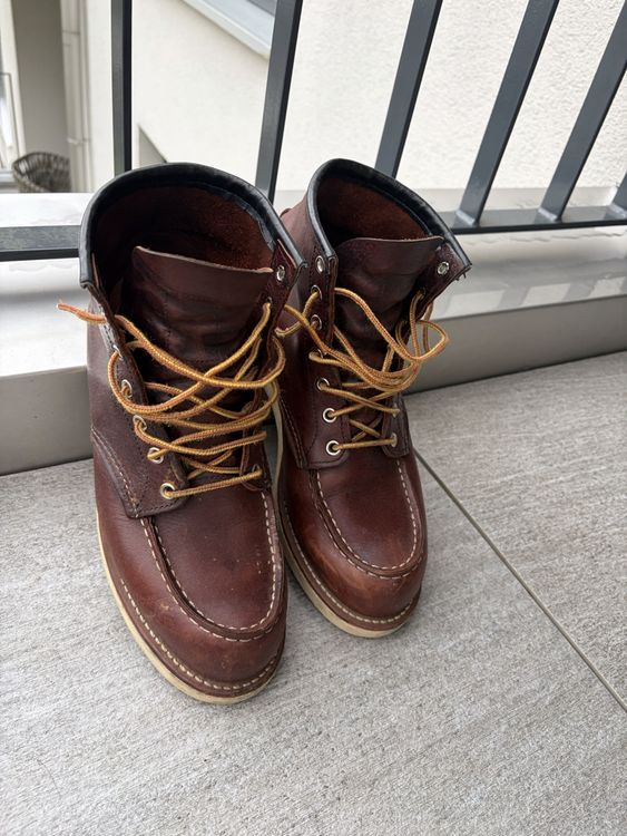 Red Wing 8138 Moc Toe Boots, Brown Leather, Size 9 US, EU 42 (Gebraucht ...
