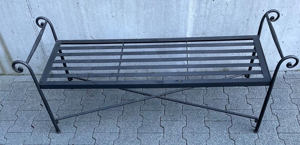 Sitzbank Metall Schwarz | Kaufen auf Ricardo