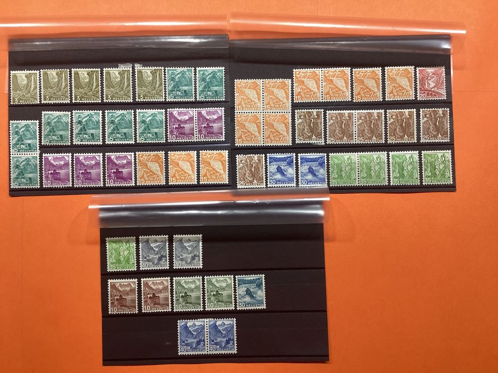 🇨🇭Lot Landschaftsbilder 1936/1948 mit Falz (Gebraucht) in Thun für CHF 15.9 – mit Lieferung auf ...