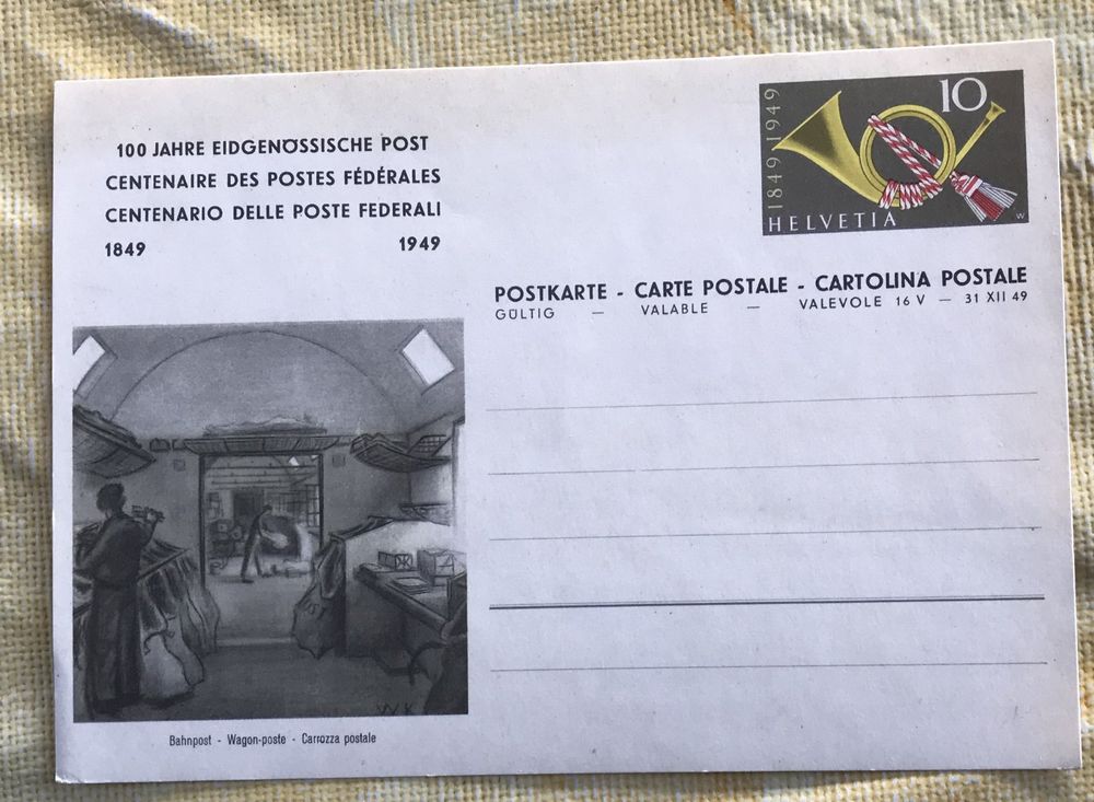 100 JAHRE EIDGENÖSSISCHE POST 1849-1949 (Gebraucht) in Ostermundigen ...
