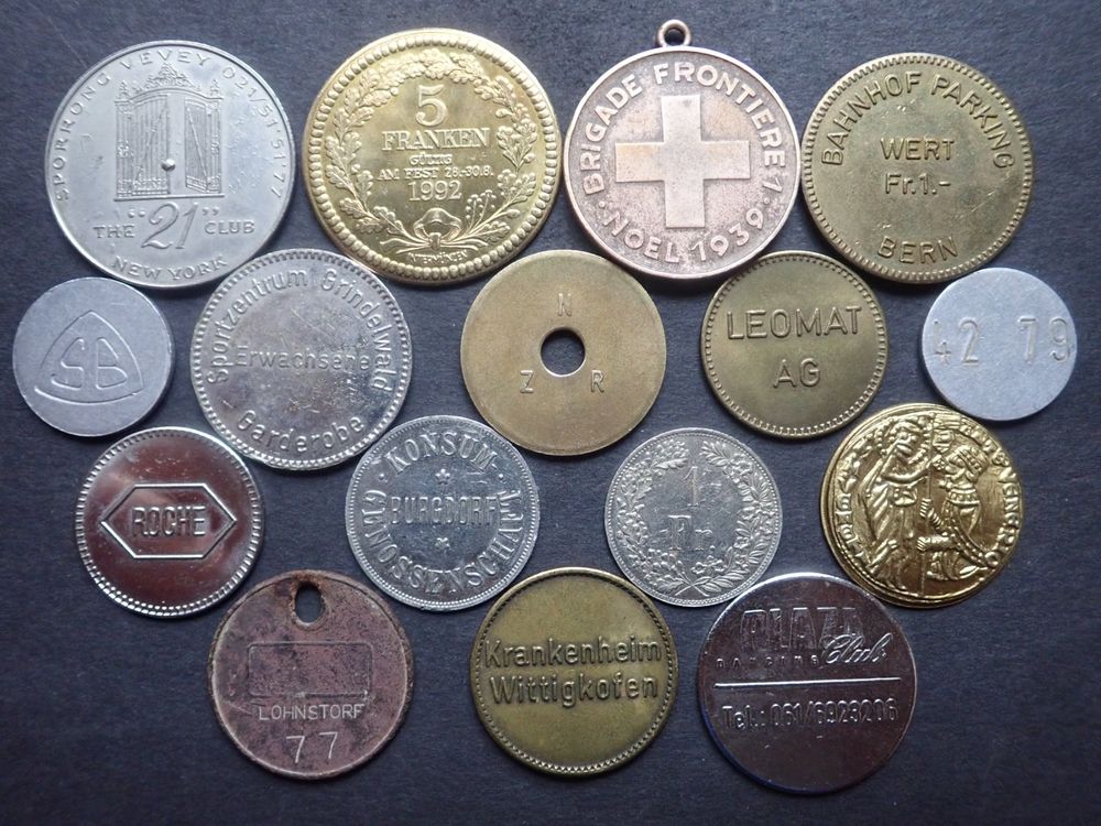 Lot alte Jetons etc. Schweiz ab 1 Franken | Kaufen auf Ricardo