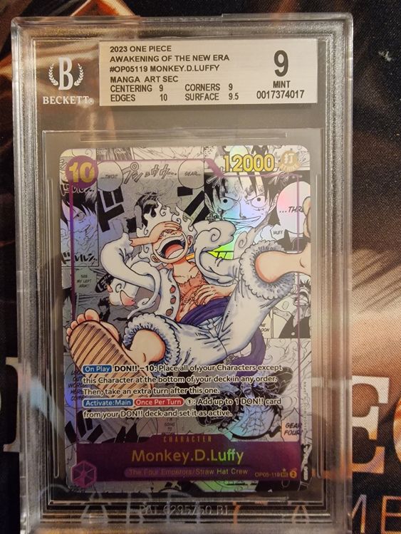 Monkey D. Luffy Manga OP05 First Print BGS 9 One Piece | Kaufen auf Ricardo