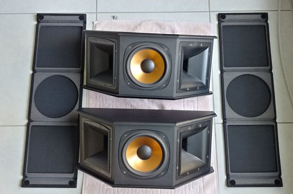1 Paar Klipsch Dipol-Lautsprecher RS-3 mit Wandhalterungen (Gebraucht ...
