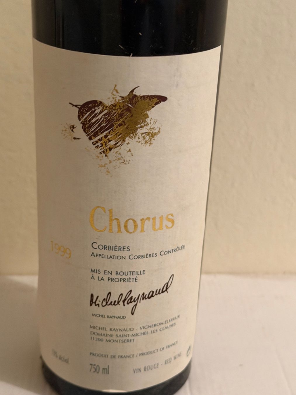 LANGUEDOC Chorus Michel Raynaud 1999 Corbières (Neuf (Voir description ...