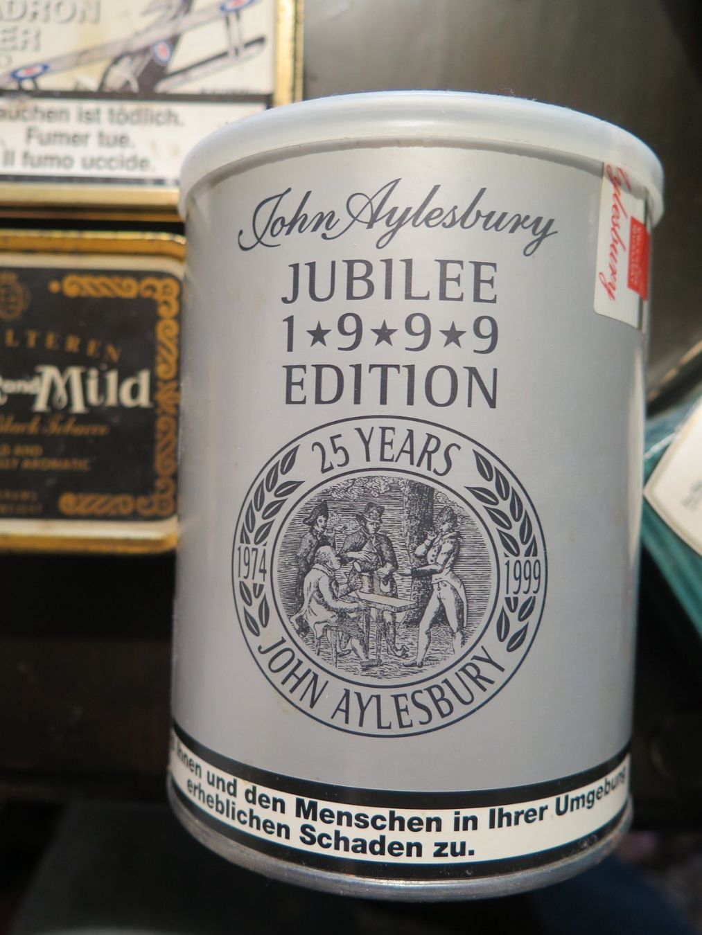 Aged Taback John Aylesbury 1999 Jubilee Edition 200g Dose (Neu und ...