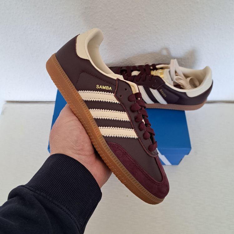 Adidas Samba OG Maroon Gold - Taille 38 | Kaufen auf Ricardo