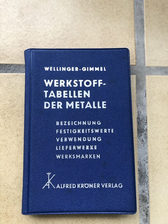 Metall-Werkstoff Tabellenbuch | Kaufen auf Ricardo