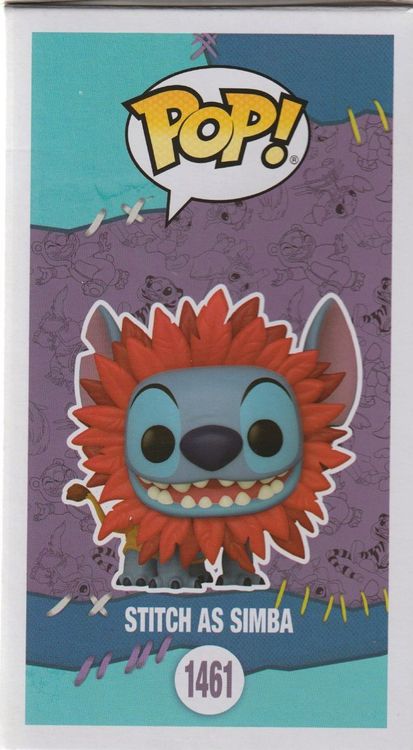 FUNKO POP! DISNEY 1461 STITCH AS SIMBA - STITCH IN COSTUME (Neu und ...