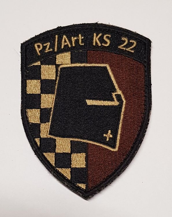 Pz / Art KS 22 Badge Schweizer Armee Abzeichen / mit Klett (Gebraucht ...