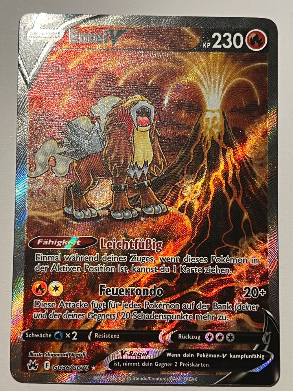 Entei V #GG36 Pokemon Crown Zenith 🇩🇪 (Gebraucht) in Langenthal für CHF ...