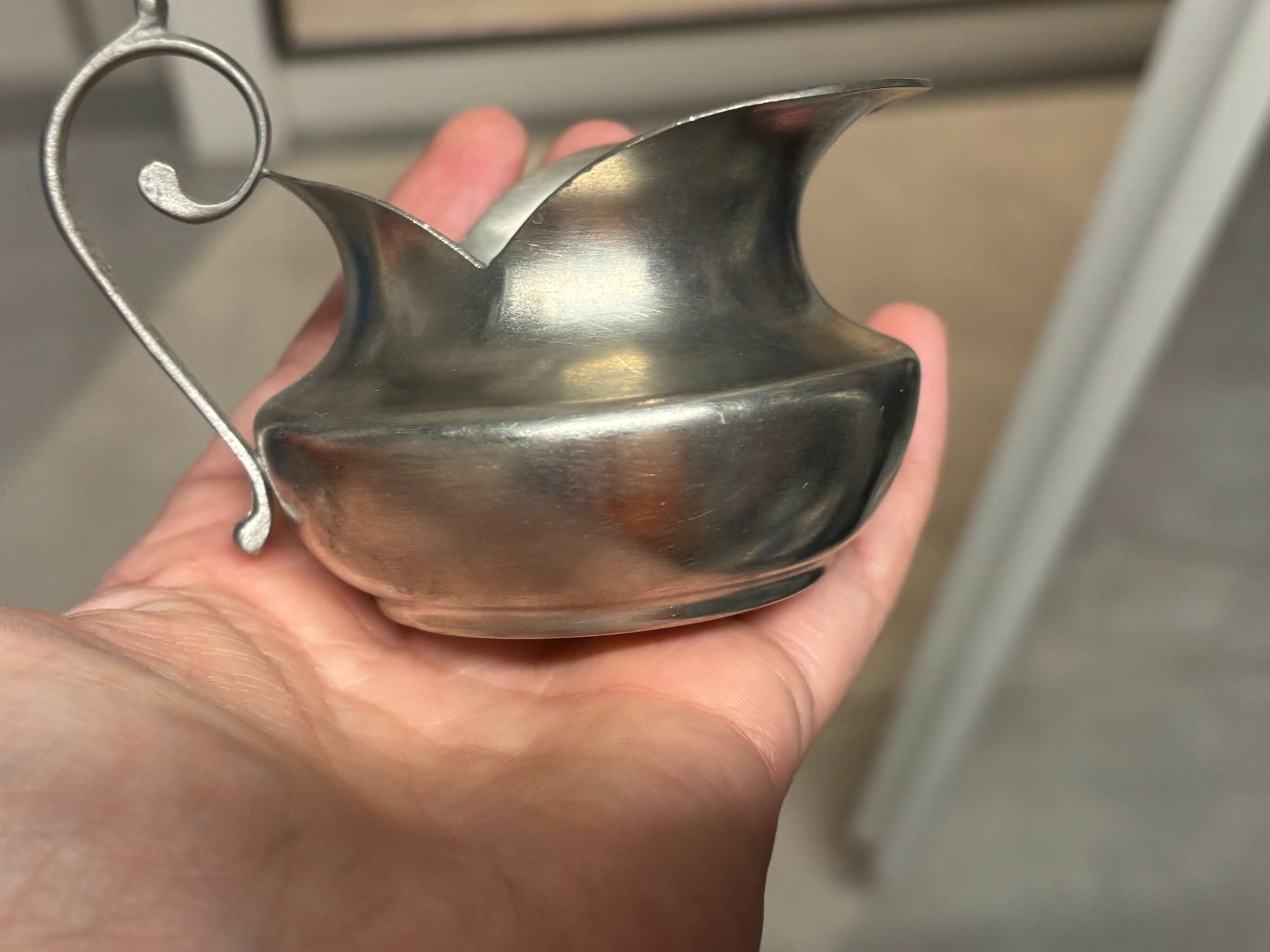 Pot à lait en étain style ancien shabby chic - Décoration (D'occasion ...