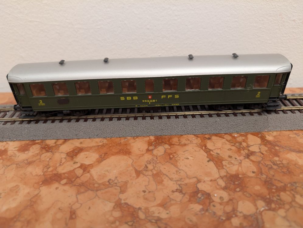 Roco H0 44200A SBB Personenwagen grün (Gebraucht) in Mumpf für CHF 5 – mit Lieferung auf Ricardo ...