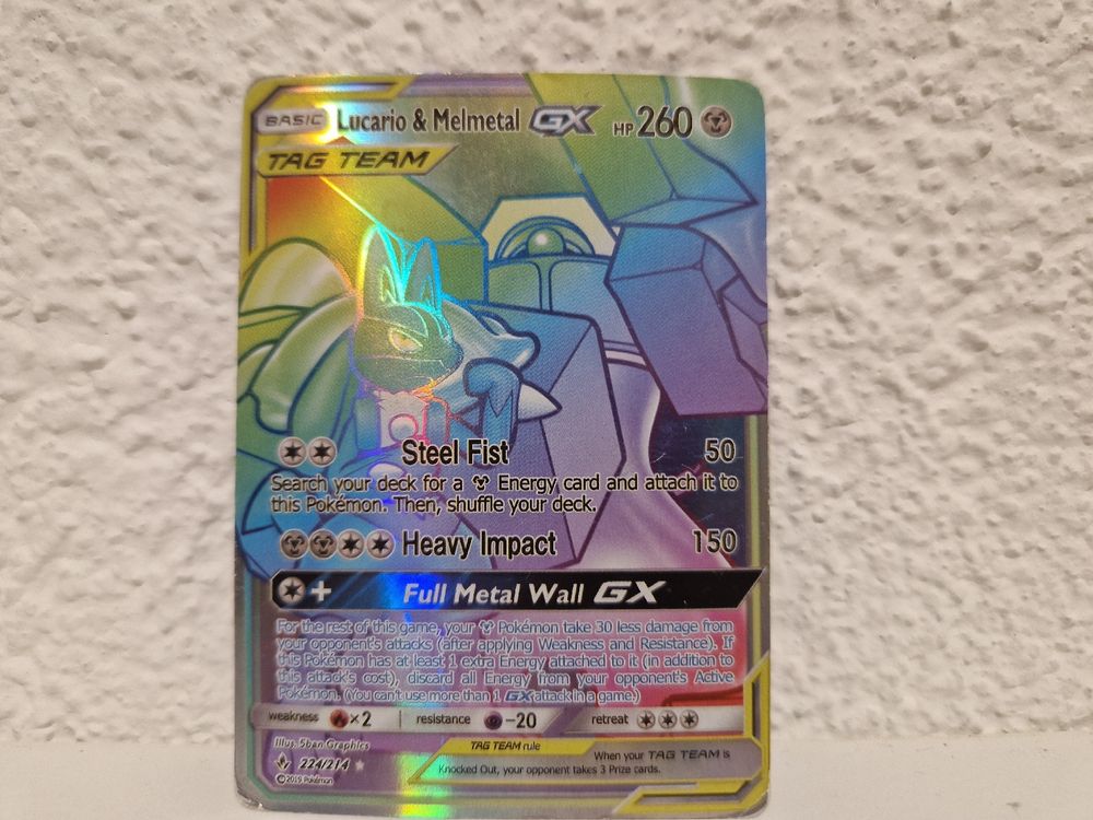 Pokémon Lucario & Melmetal GX Karte | Kaufen auf Ricardo