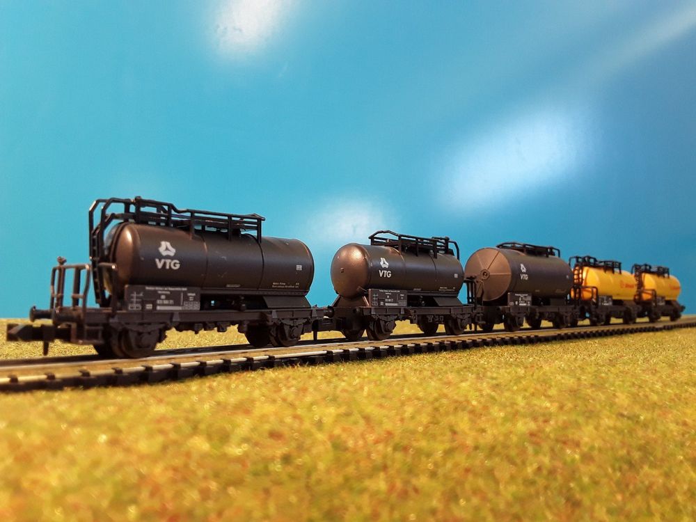 Roco _ 5 x Kesselwagen _ Tankwagen _ VTG _ Shell _ Spur N (Gebraucht ...
