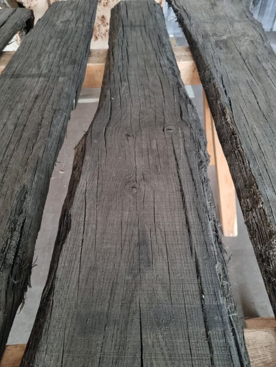 Mooreiche Bretter Unikat Edelholz Deko Tisch 4 Stk 32 mm Set (Gebraucht ...
