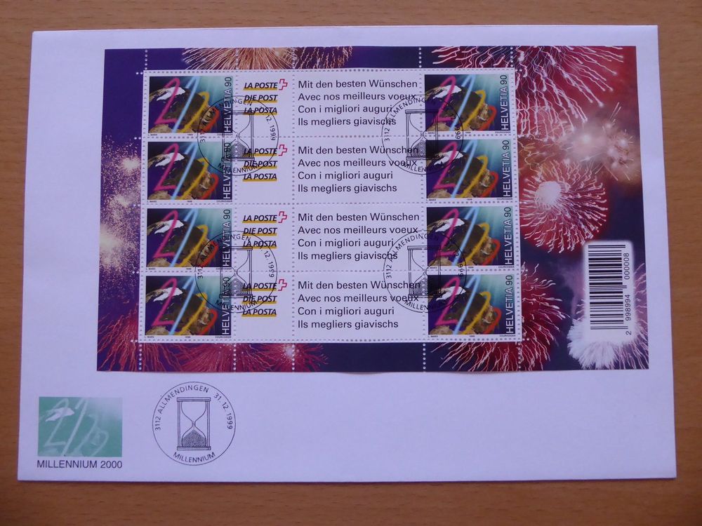 Kleinbogen Beleg Millennium 2000 raaaaar | Kaufen auf Ricardo