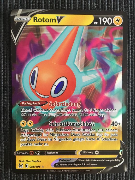 Pokemon Rotom V Lost Origin Deutsch | Kaufen auf Ricardo