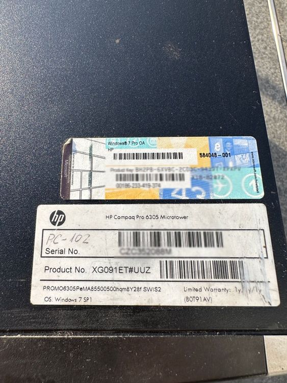 HP Compaq Pro 6305 MT AMD A8-5500 8GB RAM 120 GB SSD (Gebraucht) in ...