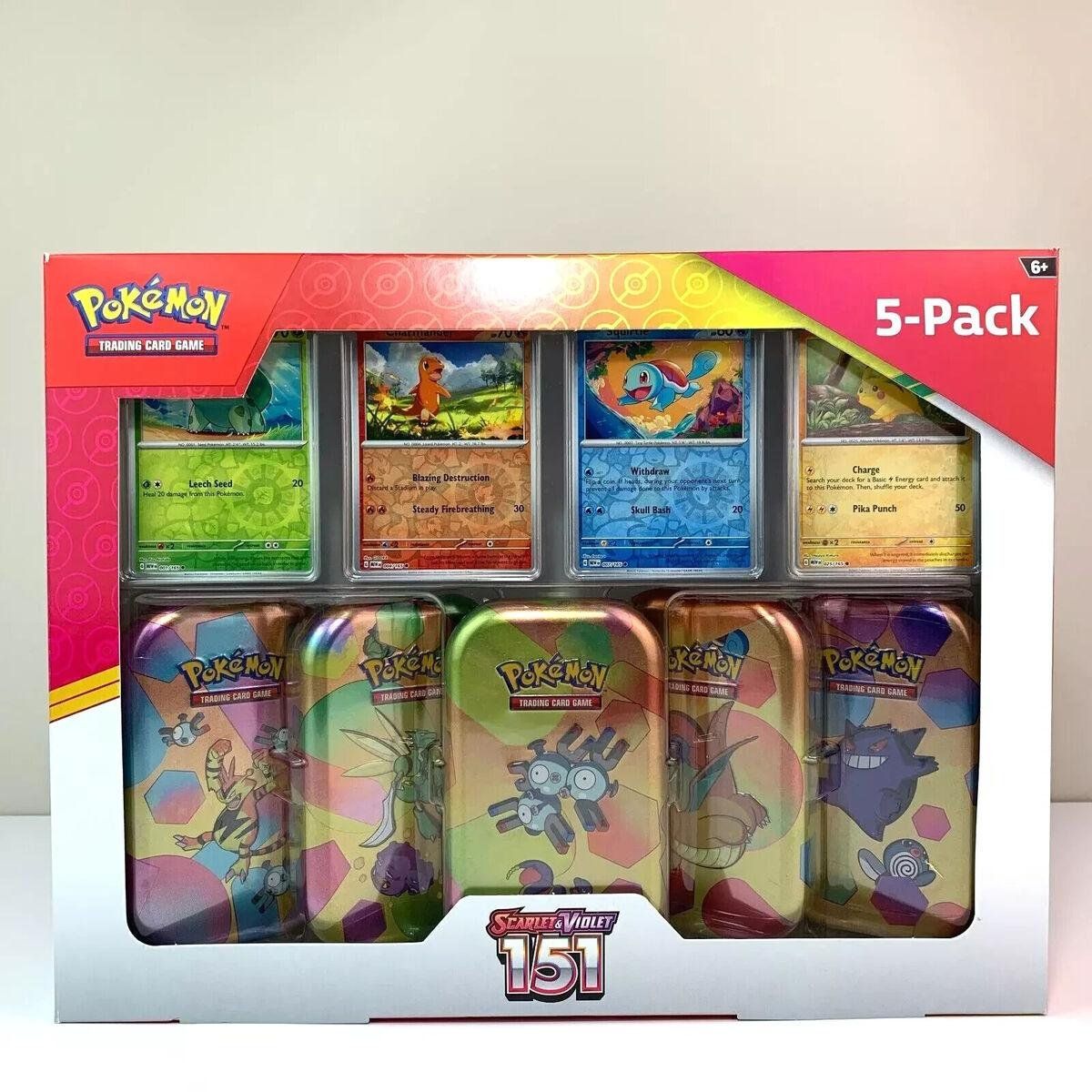 🔥 Pokémon 151 Mini Tin 5er Set – OVP! Costco Exklusiv!🔥 (Nuovo e nell'imballaggio originale) a ...