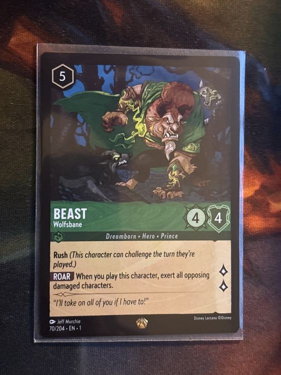 Lorcana Disney Beast wolfsbane ENG (Neu und originalverpackt) in ...