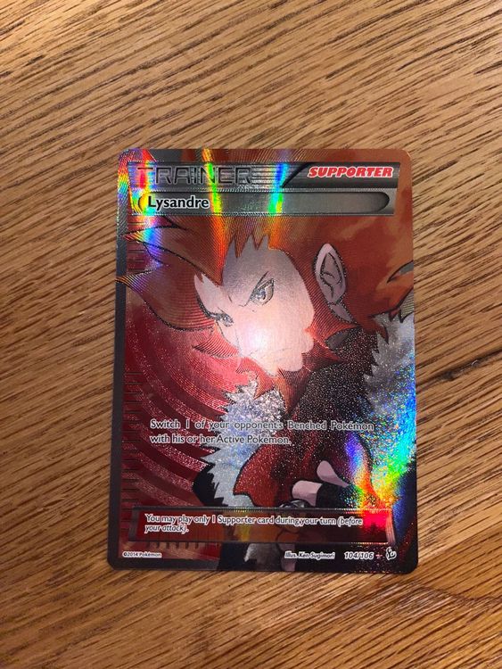 Pokemon Lysandre Trainer full art ultra rare XY Flashfire (Gebraucht ...
