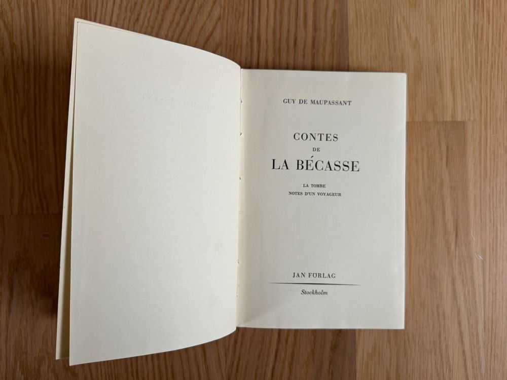 Contes de la Bécasse, Guy de Maupassant, édition rare (Gebraucht) in ...