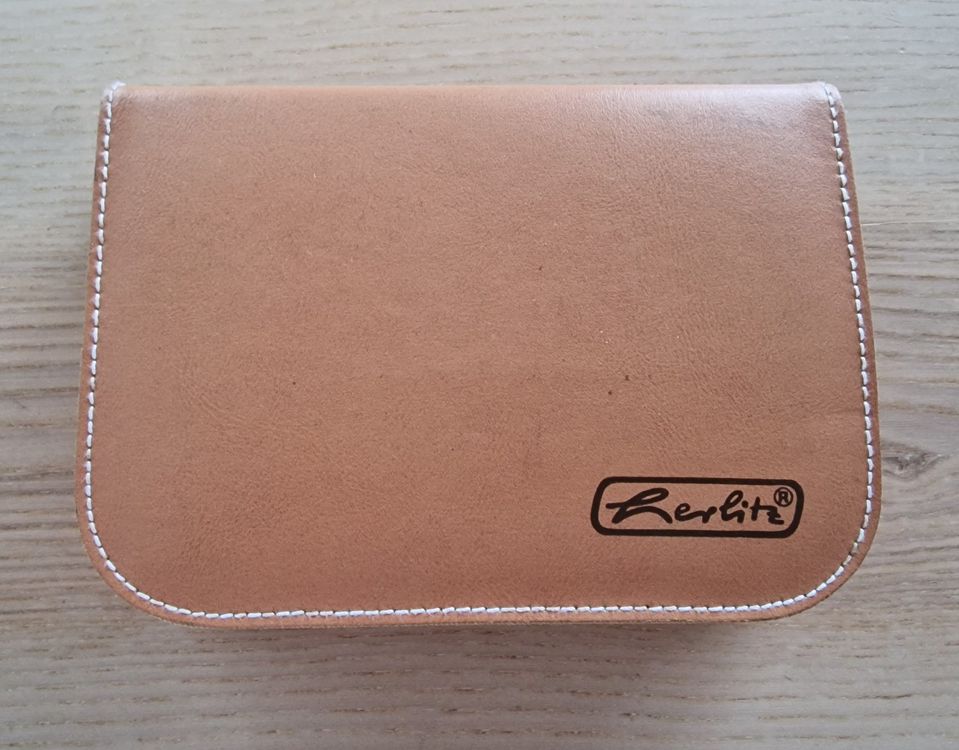 Leder Etui Herlitz Schule Büro Camper Lederetui Mappe (Gebraucht) in ...