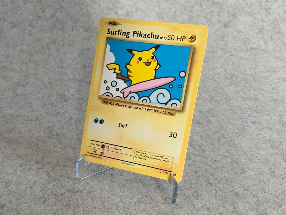 Vintage selten Pokémon Surfing Pikachu - Evolutions | Kaufen auf Ricardo