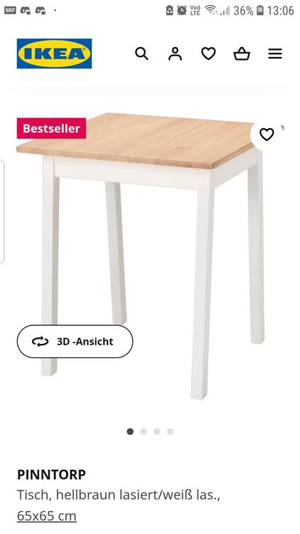 Ikea Tisch Pinntrop (Gebraucht) in Winterthur für CHF 1 – nur Abholung ...