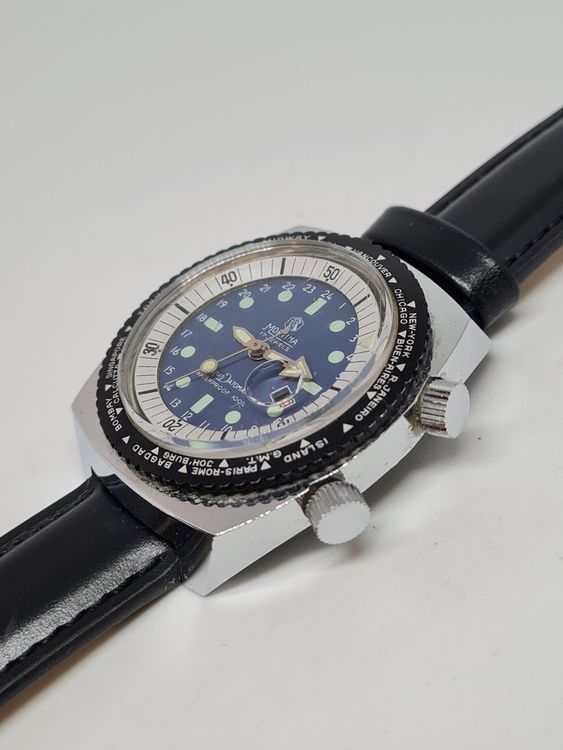 Mortima Super Datomatic World Time - neu (NOS) - läuft gut (Gebraucht ...