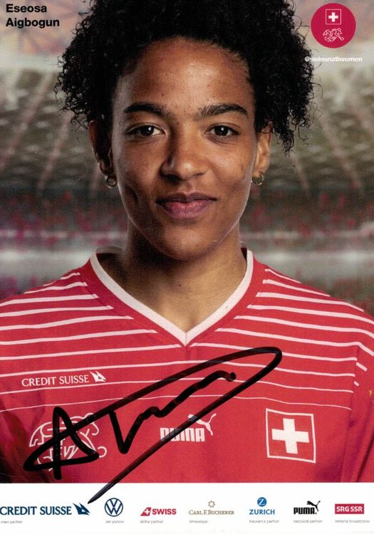 Eseosa Aigbogun Autogramm handsigniert Schweiz 2022 SELTEN (Neu (gemäss ...