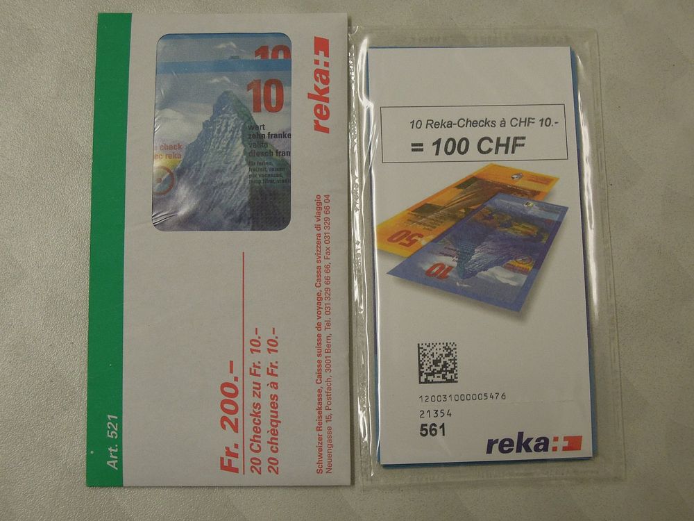 Reka Checks Neu Original 300 Franken | Kaufen auf Ricardo