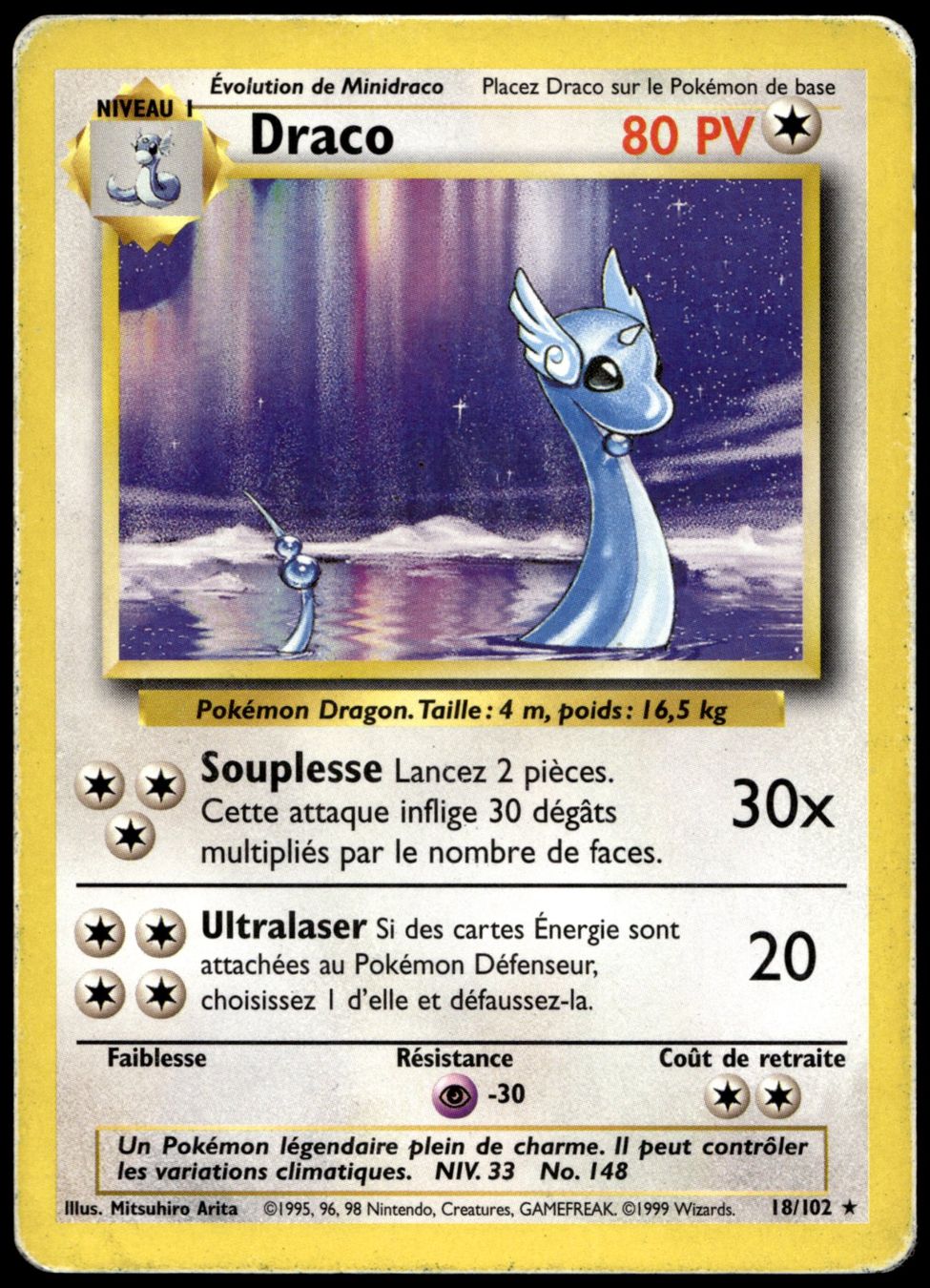 Draco 18/102 Rare Pokémon Base Set 🇫🇷 | Kaufen auf Ricardo